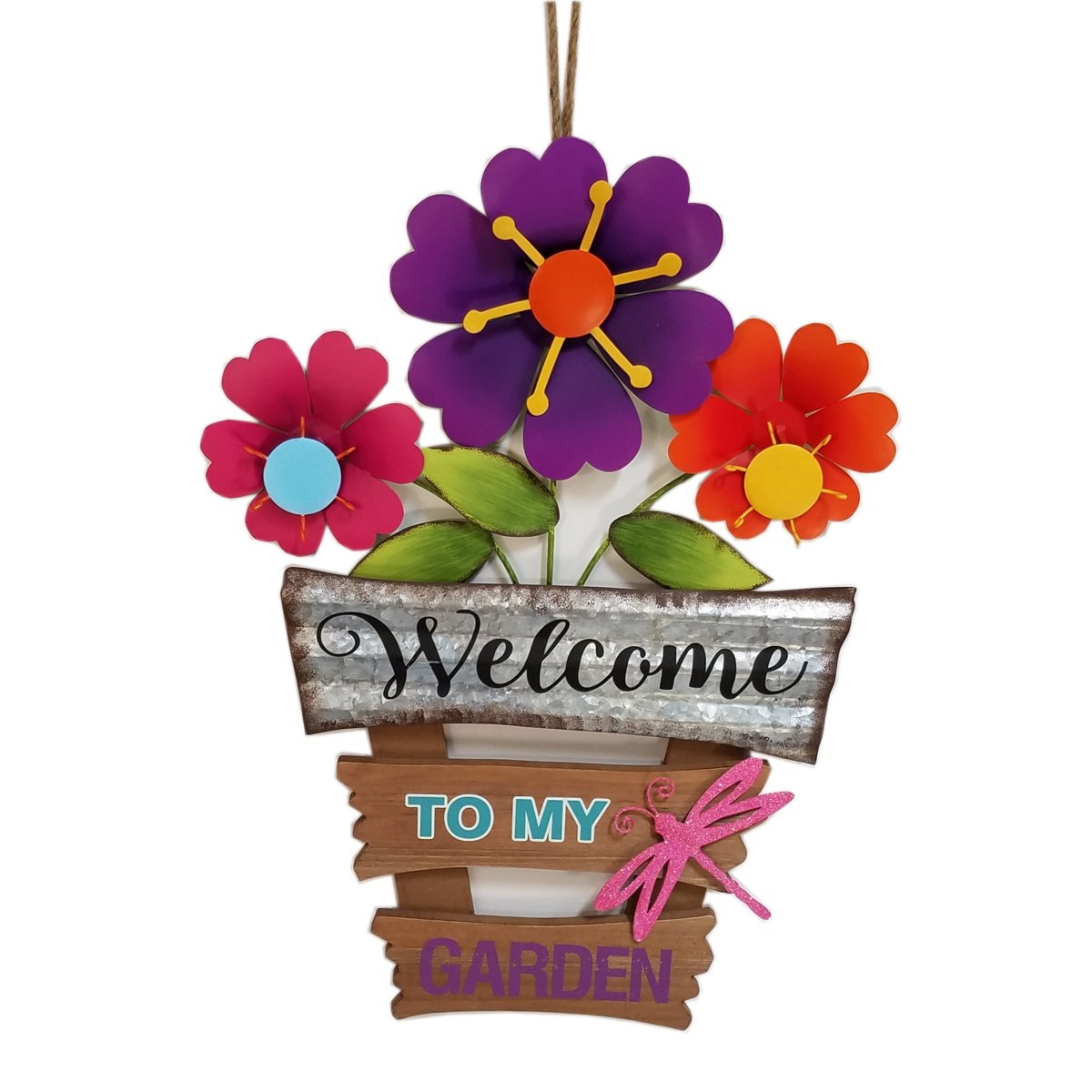 Wall Hanging Spring Summer Sign Welcome To My Garden – ESE Home Decor